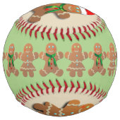 Gingerbread Cookies Celebrating Xmas Softball | Zazzle