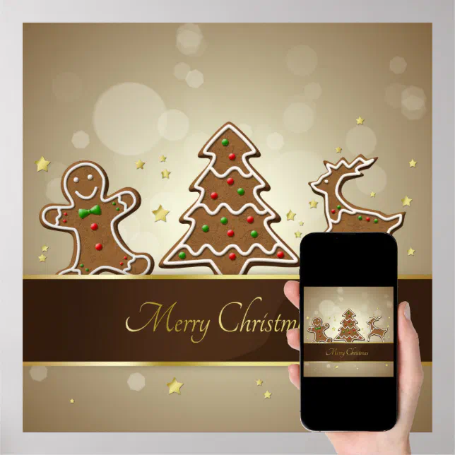 Gingerbread Cookies Poster | Zazzle