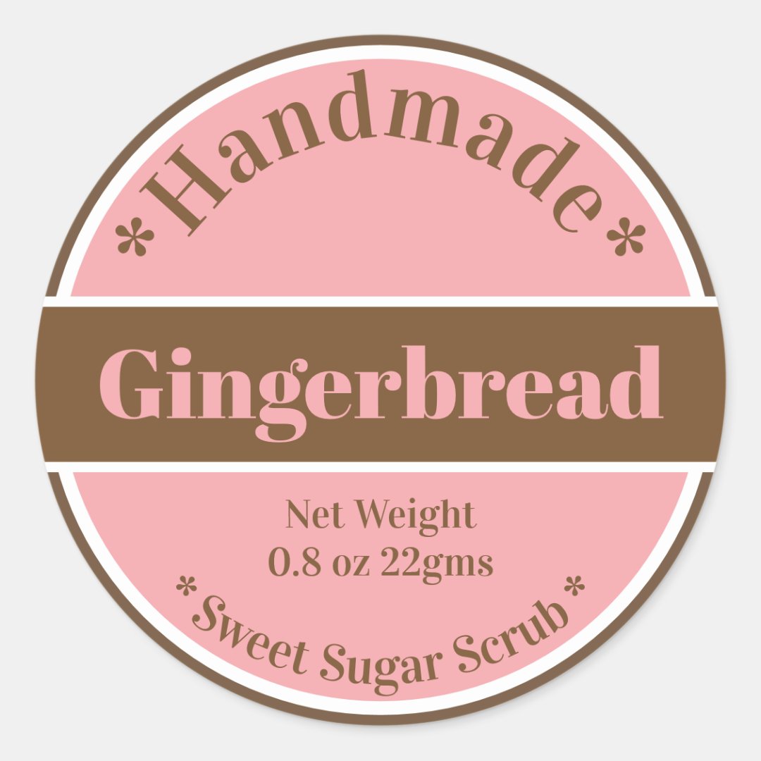 Gingerbread Craft Label | Zazzle