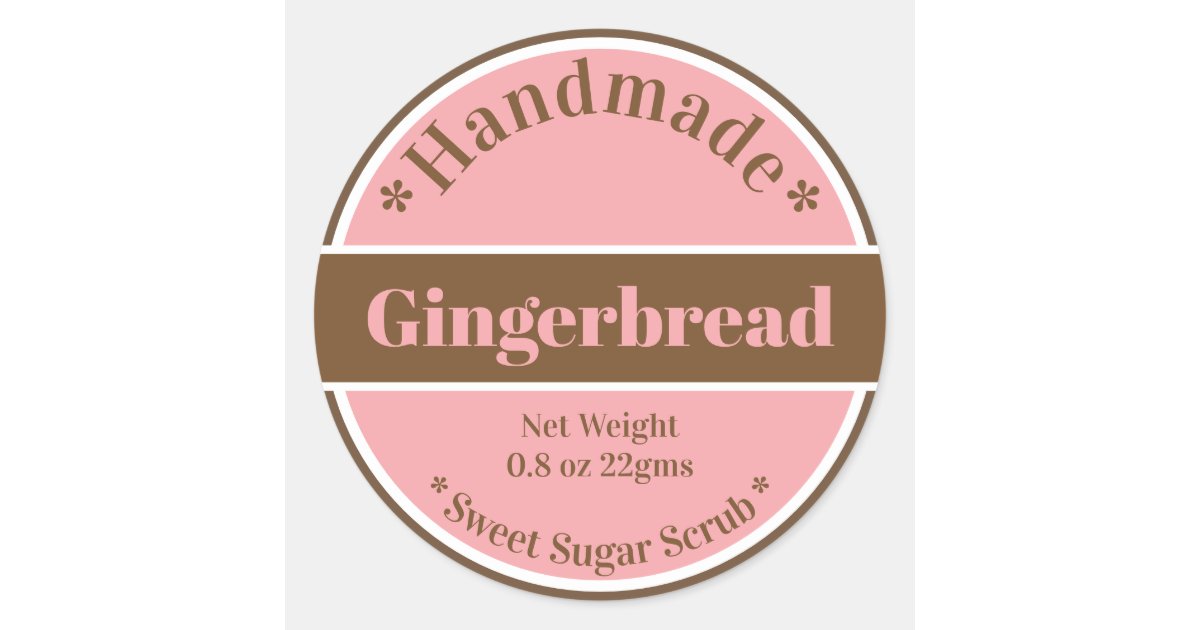 Gingerbread Craft Label | Zazzle