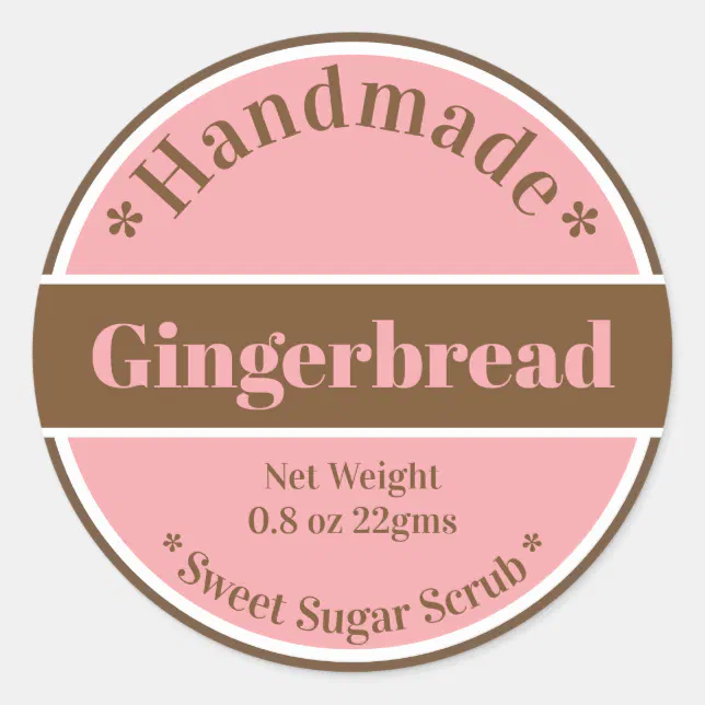 Gingerbread Craft Label | Zazzle