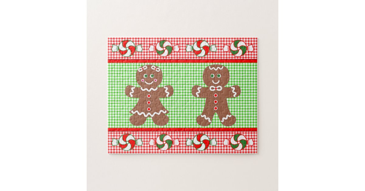 Gingerbread Holiday Jigsaw Puzzle | Zazzle