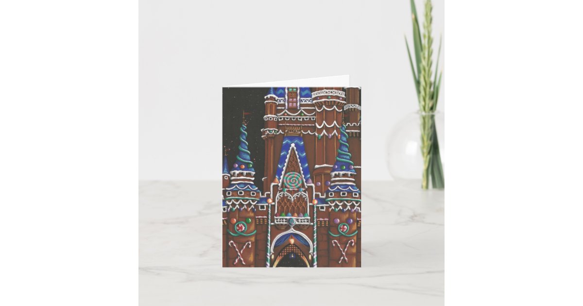 Gingerbread Holiday Note Card | Zazzle