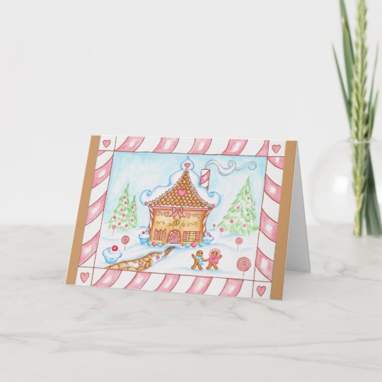 gingerbread house card | Zazzle.com