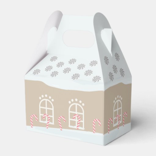 Gingerbread House Christmas Holiday Favor Box | Zazzle