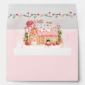 Gingerbread House Christmas Personalized Envelope | Zazzle