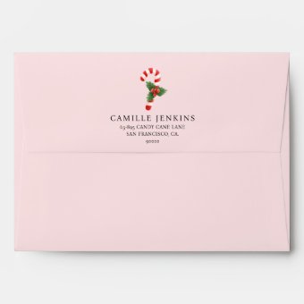 Gingerbread House Christmas Personalized Envelope | Zazzle