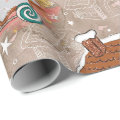 Gingerbread House & Cookies Gift Wrap Paper | Zazzle