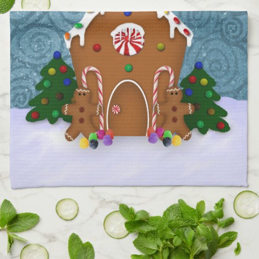 Gingerbread House Kitchen Towel | Zazzle