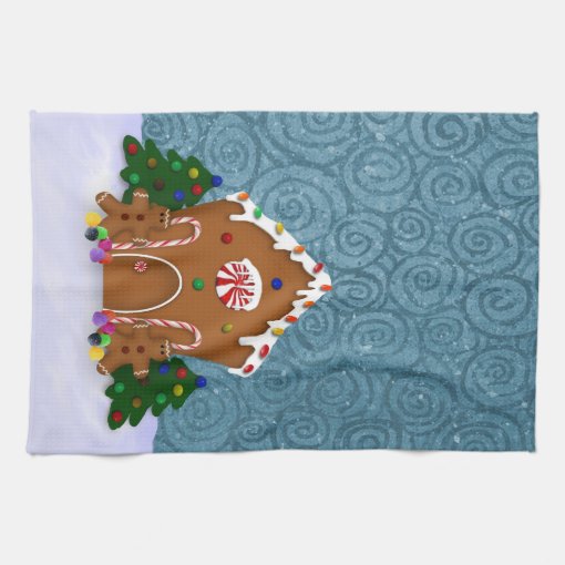 Gingerbread House Kitchen Towel | Zazzle