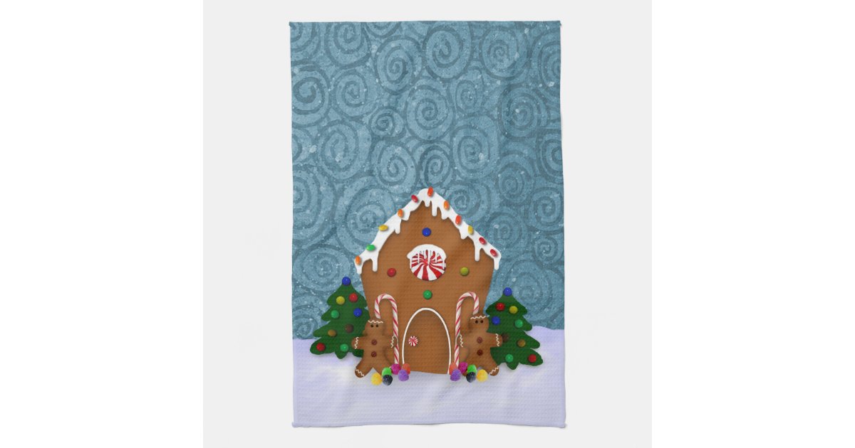 Gingerbread House Kitchen Towel | Zazzle