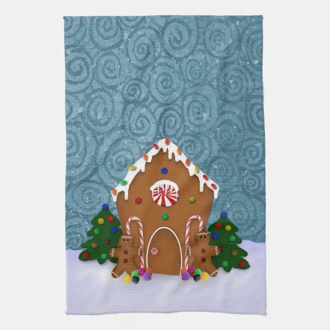 Gingerbread House Kitchen Towel | Zazzle
