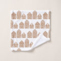 Gingerbread House Pattern Bath Towel Set | Zazzle