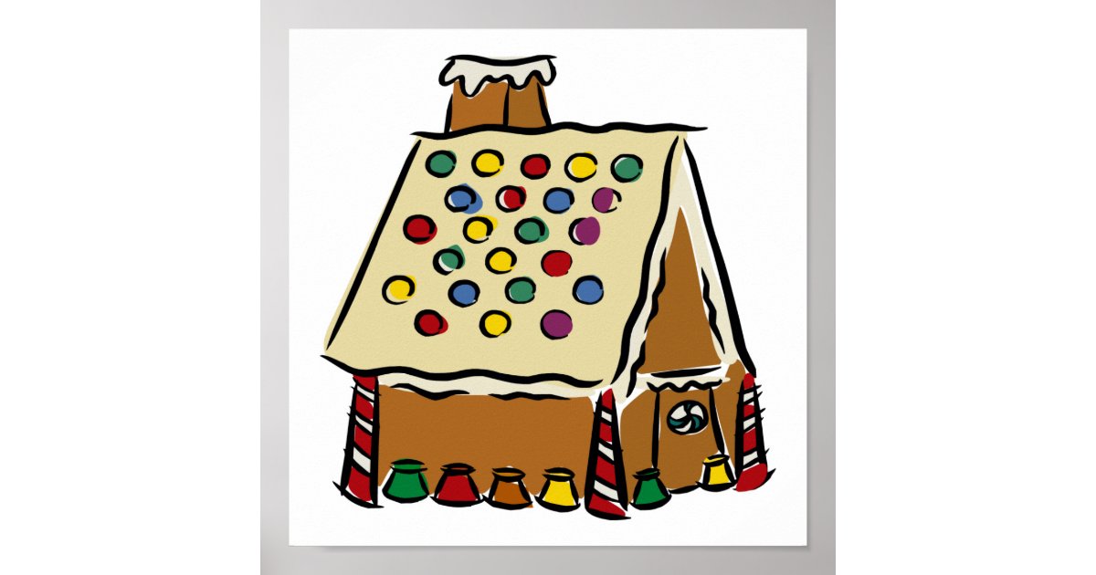 Gingerbread House Poster | Zazzle