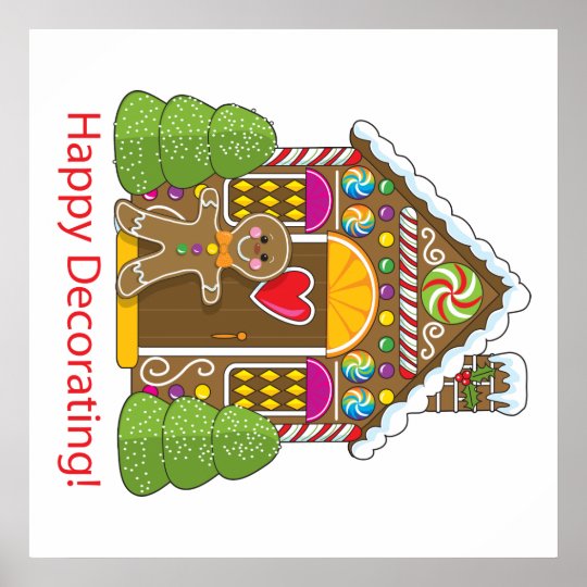 Gingerbread House Poster | Zazzle.com