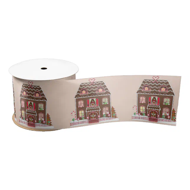 gingerbread house ribbon | Zazzle