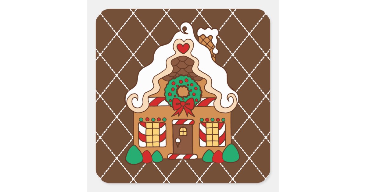 Gingerbread House Stickers | Zazzle