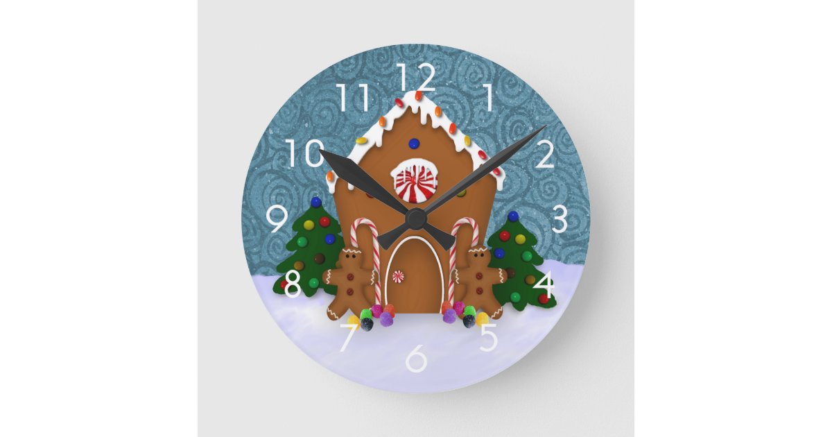 Gingerbread House Wall Clock | Zazzle