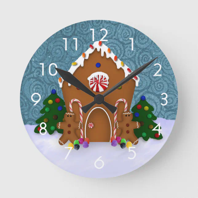 Gingerbread House Wall Clock | Zazzle