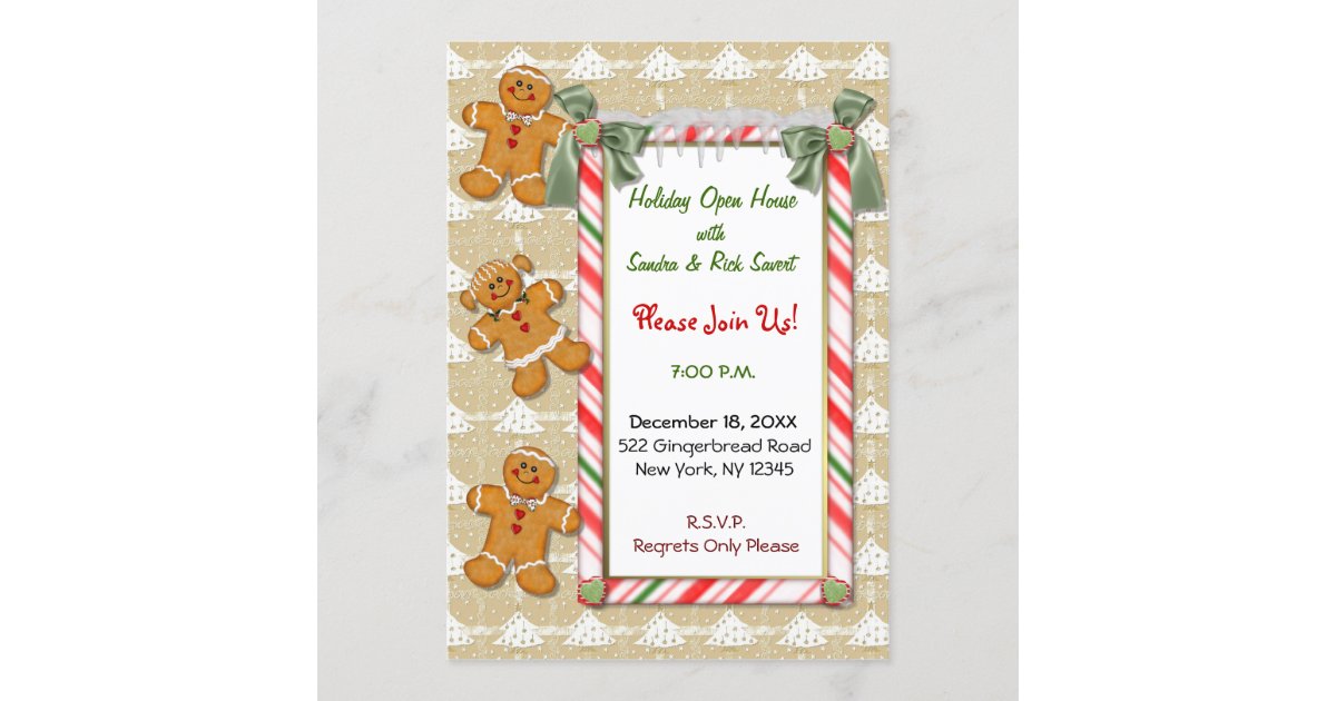 Gingerbread Invitation | Zazzle.com