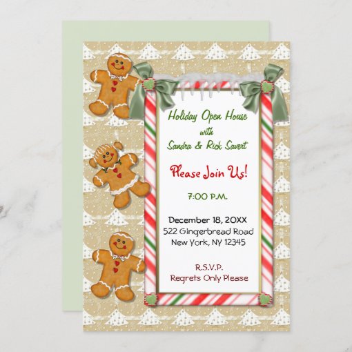 Gingerbread Invitation | Zazzle