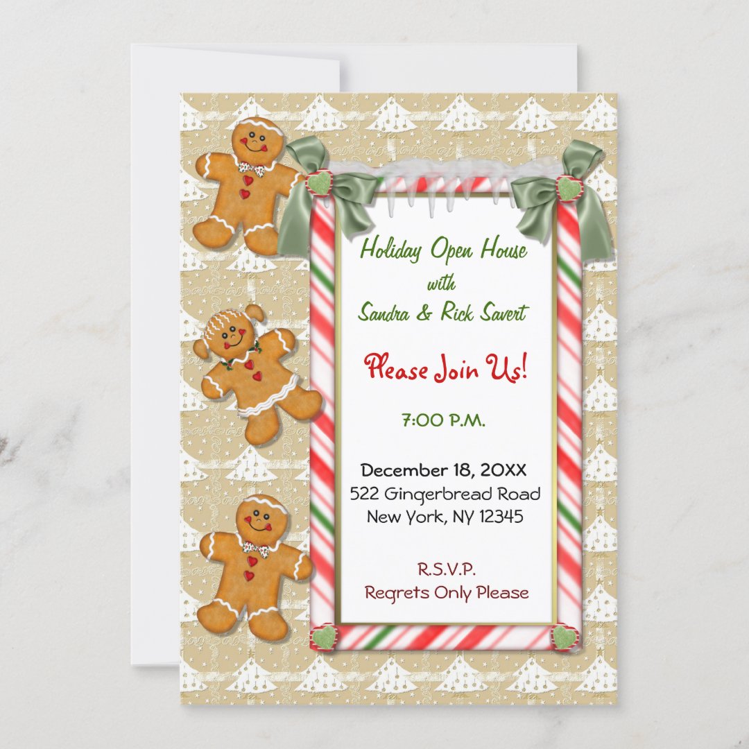 Gingerbread Invitation | Zazzle