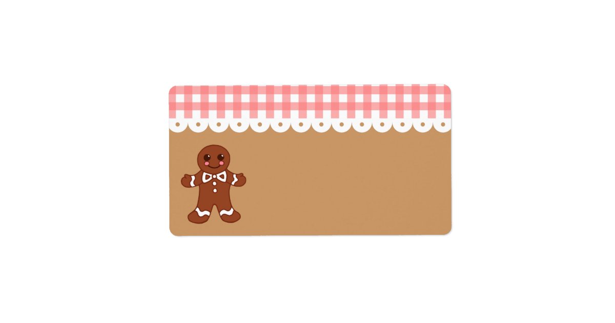 Gingerbread Kitchen Label | Zazzle