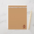 Gingerbread Letterhead Paper | Zazzle