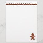 Gingerbread Letterhead Paper | Zazzle.com