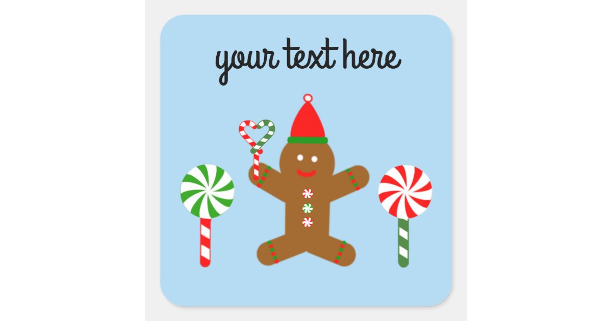 Gingerbread Man #1 Stickers | Zazzle
