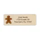 Gingerbread Man Address Label | Zazzle