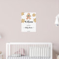 Gingerbread man baby shower foam board poster | Zazzle