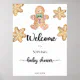 Gingerbread man baby shower foam board poster | Zazzle