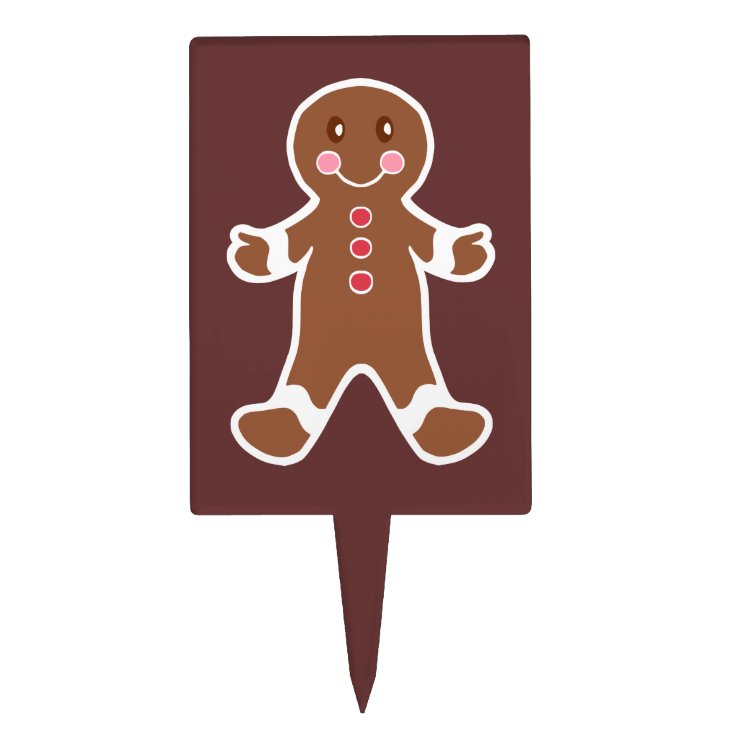 Gingerbread Man Cake Topper | Zazzle