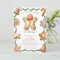 Gingerbread Man | Christmas Baby Shower Invitation | Zazzle