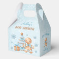 Gingerbread Man Christmas Baby Shower Medium Gable Favor Boxes | Zazzle