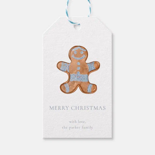 Gingerbread Man Christmas Gift Tags | Zazzle