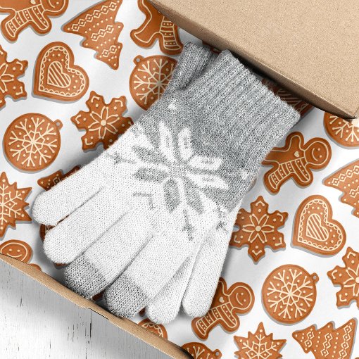 Gingerbread Man Cookies Cute Christmas Tissue Paper | Zazzle