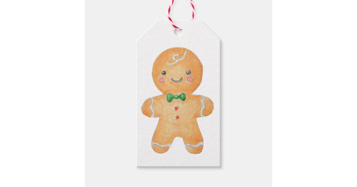 Gingerbread Man Gift Tags | Zazzle
