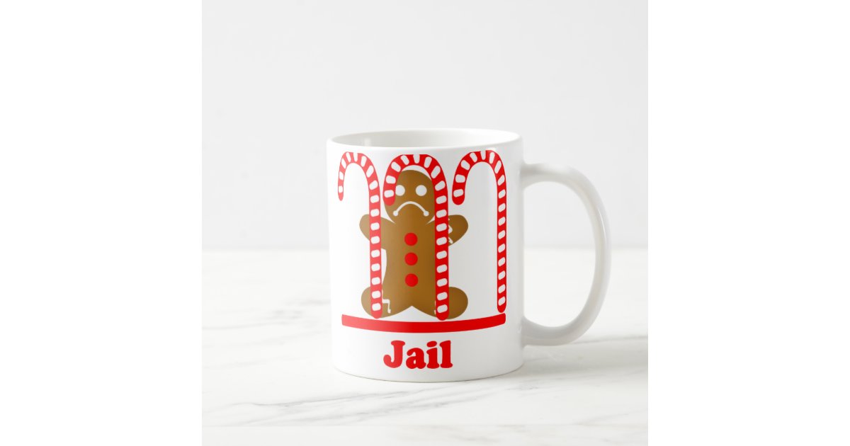Gingerbread Man Jail Break Coffee Mug | Zazzle.com