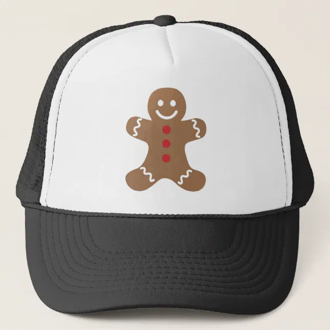 Gingerbread Man Kids, Candy, Cookies, Fun! Sweet Trucker Hat | Zazzle