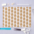 Gingerbread Man Pattern Tissue Paper | Zazzle