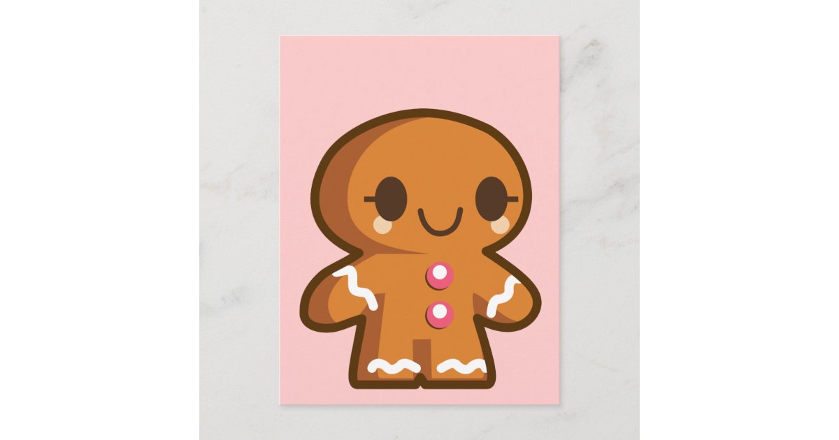 Gingerbread Man Postcard | Zazzle