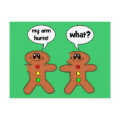 gingerbread man postcard | Zazzle