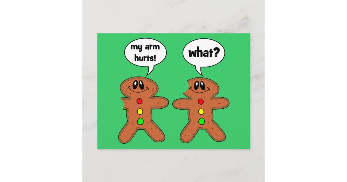 gingerbread man postcard | Zazzle