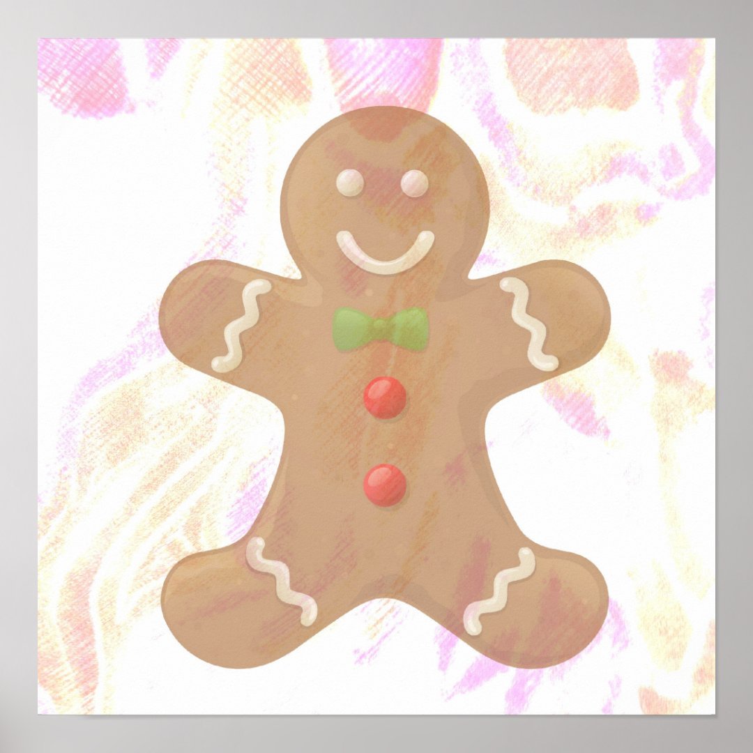 Gingerbread Man Poster | Zazzle