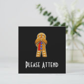 Gingerbread Man - Scared - Original Colors Invitation | Zazzle