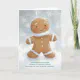 Gingerbread Man Therapy Christmas Card | Zazzle