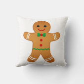 Gingerbread Man Throw Pillow | Zazzle