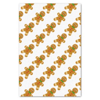 Gingerbread Man Tissue Paper | Zazzle